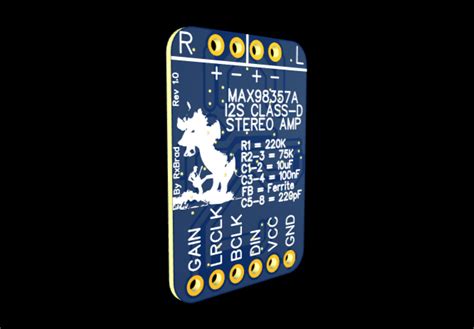max98357a stereo i2s amp breakout platform for creating and sharing