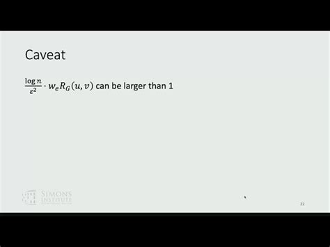 Free Video Graph Linear Algebra Part 2 From Simons Institute Class Central