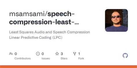 Github Msamsamispeech Compression Least Squares Least Squares Audio