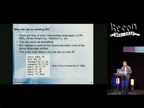 Recon Conference Talk Decompiler Internals Microcode From Recon Conference Class Central