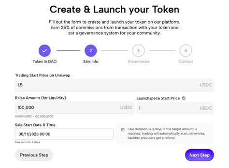 Launch Token Dexdao