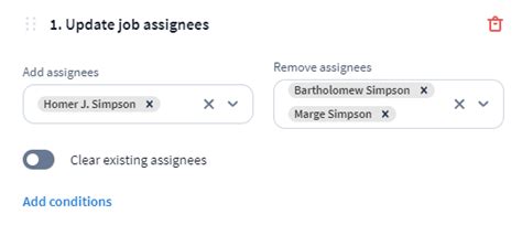 stage automation examples basic update job assignees taxdome help