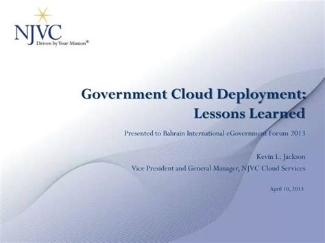PPT Government Cloud Deployment Lessons Learned PowerPoint