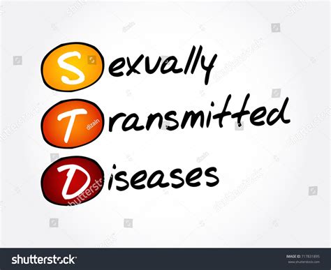 Std Sexually Transmitted Diseases Acronym Health Stock Vector Royalty Free