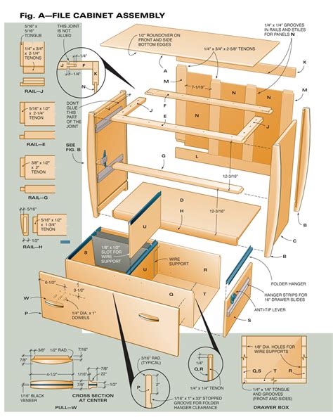 Wooden Filing Cabinet Plans Free Cabinets Matttroy