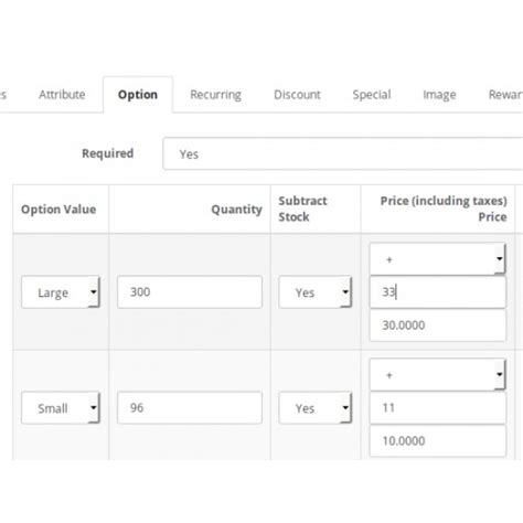 opencart input prices including tax