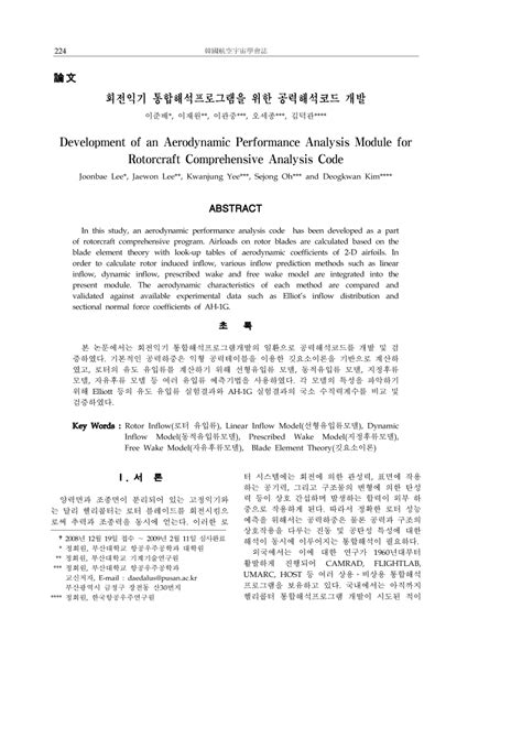 Pdf Development Of An Aerodynamic Performance Analysis Module For Rotorcraft Comprehensive