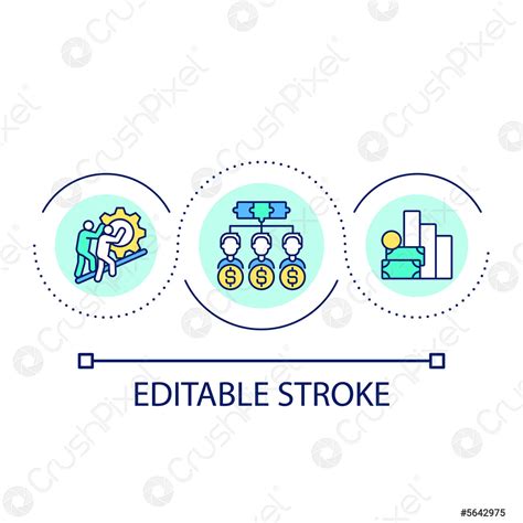 Productive Teamwork Loop Concept Icon Stock Vector 5642975 Crushpixel