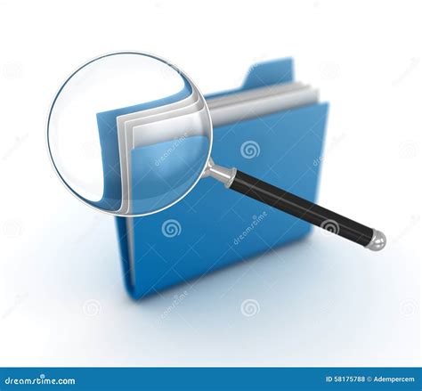 Searching File Stock Illustration Illustration Of Concept 58175788