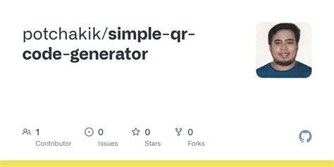 Github Potchakiksimple Qr Code Generator