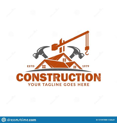 Plantilla Del Logotipo De La Construcción
