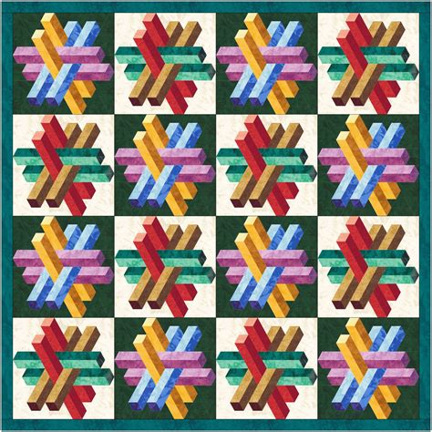 Digital Quilt Block Pattern Paper Pieced Quilt Pattern Modern Patchwork Quilt Block Patterns