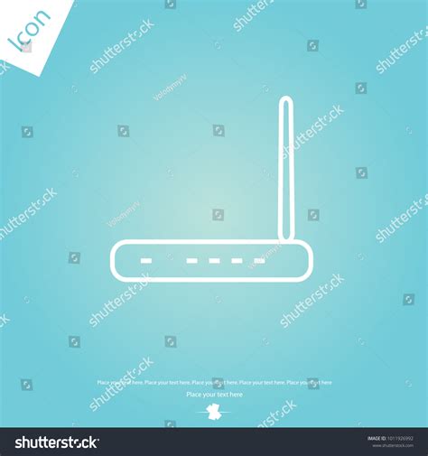 Modem Vector Icon Wifi Router Symbol Vector De Stock Libre De Regalías 1011926992 Shutterstock
