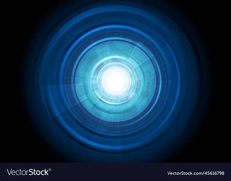 Dark Blue Technology Background Royalty Free Vector Image