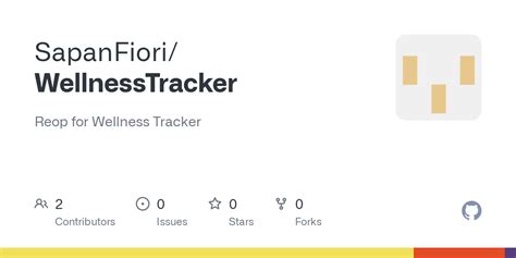 GitHub SapanFiori WellnessTracker Reop For Wellness Tracker