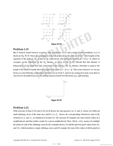 【数字图像处理第四版课后习题答案】第2章 数字图像基础（含英文原版）数字图像处理第四版课后答案 Csdn博客