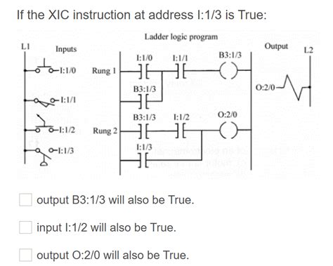 Solved If The Xic Instruction At Address 113 Is True Ll