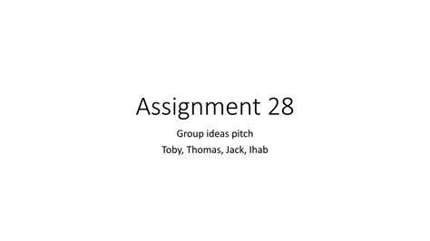 Assignment 28 Ppt