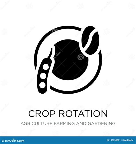 Crop Rotation Icon In Trendy Design Style Crop Rotation Icon Isolated