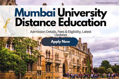 Mumbai University Distance Education 2025 26 University Online Distance Education Admission 2025