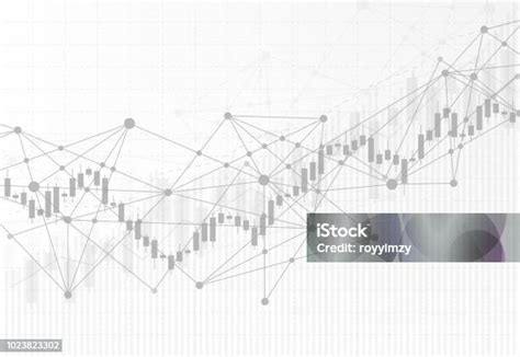 흰색 배경 디자인에 무역 하는 주식 시장 투자의 비즈니스 촛불 스틱 그래프 차트 낙관적인 포인트 그래프의 추세입니다 벡터 일러스트 레이 션 가격에 대한 스톡 벡터 아트 및