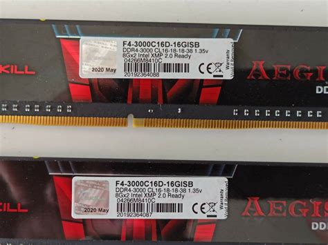 G Skill Aegis 3000mhz 16gb 2x8gb Ddr4 F4 3000c16d 16gisb Xmp
