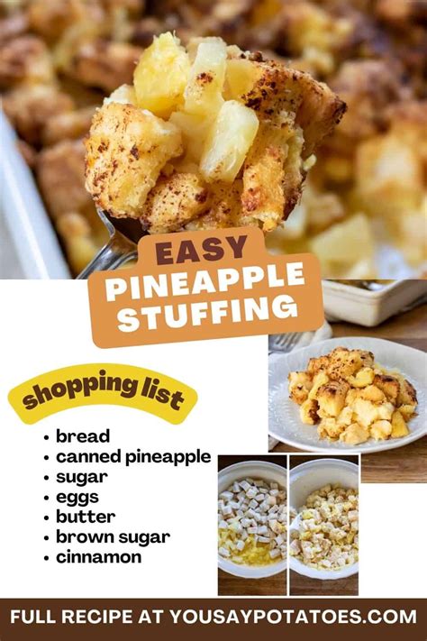 Pineapple Stuffing • You Say Potatoes