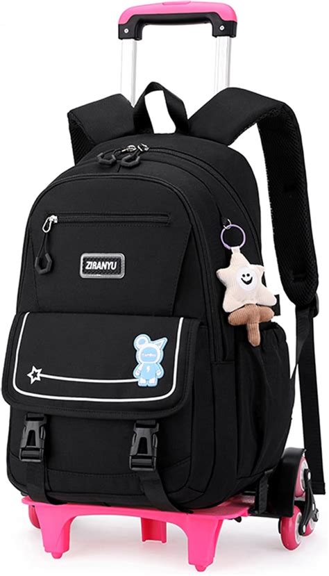 Mfikaryi Rolling Backpack For Girls Backpack With Wheels