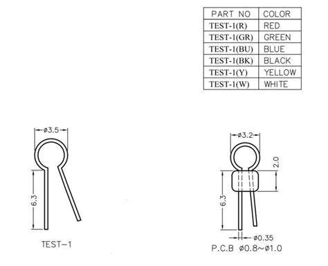 Through Hole PCB Test Pins Pcs Makers Electronics