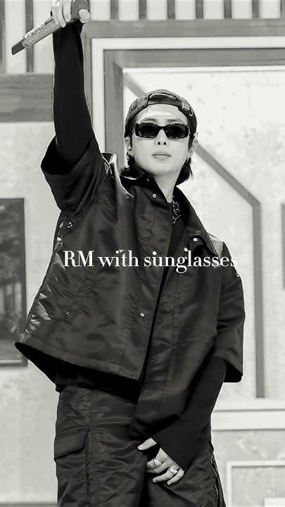 Namjoon With Sunglasses 🕶️🫡🖤 Namjoon Kimnamjoon Rm Bts Youtube