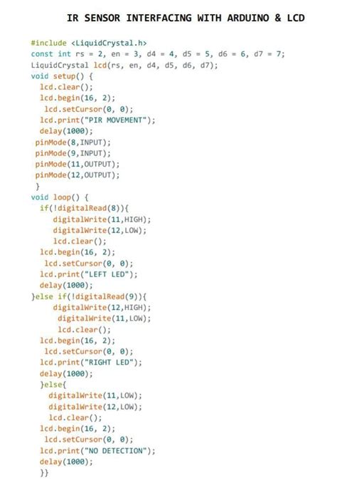 Arduino Embeddedsystems Irsensor Lcdinterfacing Techprojects