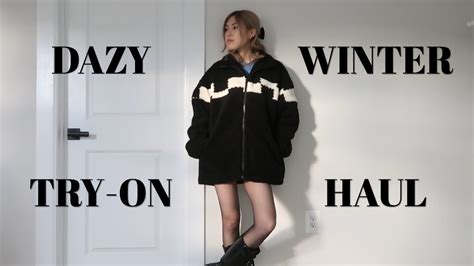 Shein Dazy Winter Try On Haul Youtube