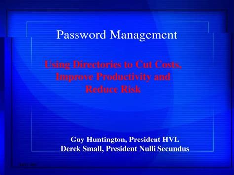 PPT Password Management PowerPoint Presentation Free Download ID 9432240