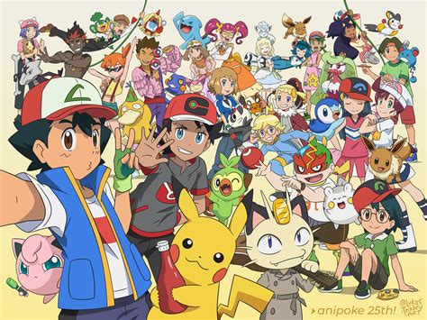 Pikachu Dawn Lillie May Ash Ketchum And 41 More Pokemon And 8