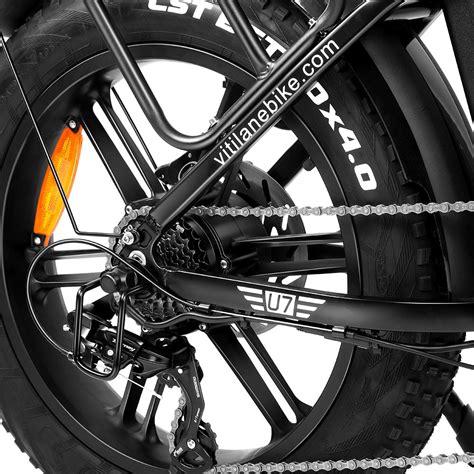 Vitilan U7 2 0 Foldable Electric Bike Black