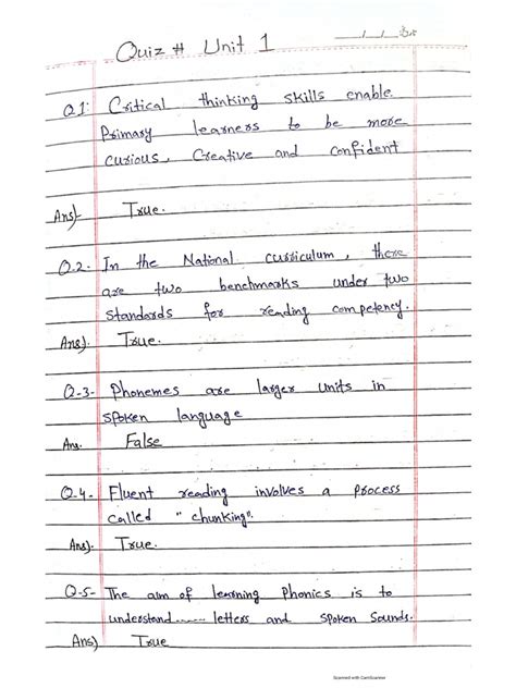 Quiz Unit 1 Module 2 Pdf