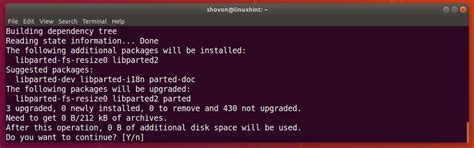 Linux での parted の使用方法