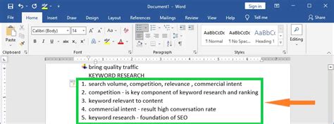 How To Apply Bullets And Numbering In MS Word