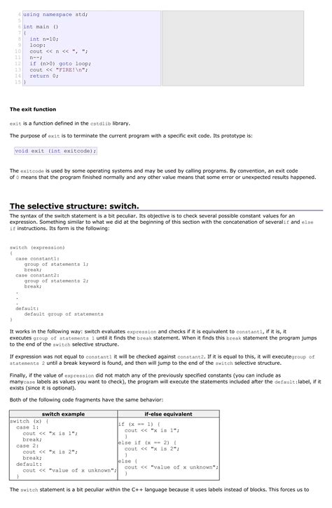 c control structure pdf