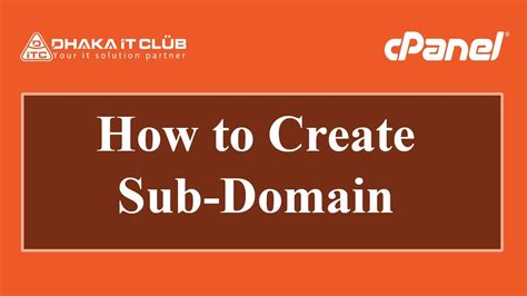 How To Create Sub Domain In Cpanel Youtube