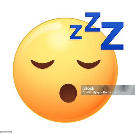 Sleep Emoji In Cartoon Style Sleeping Emoji Face Dreaming Emoji Snoring
