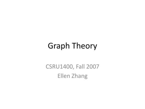 PPT Graph Theory PowerPoint Presentation Free Download ID