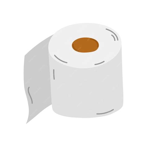 Premium Vector Toilet Paper Roll In Cartoon Style Isolated On White