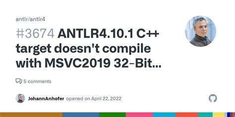 antlr4 10 1 c target doesn t compile with msvc2019 32 bit anymore · issue 3674 · antlr antlr4