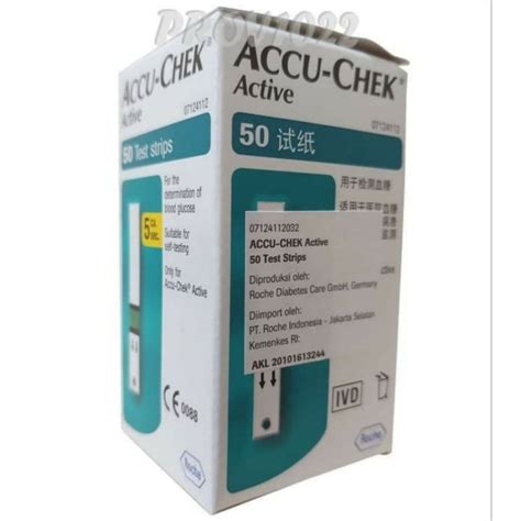Jual Accu Check Active Test Strip Strip Accu Check Isi 50 Strip Shopee Indonesia
