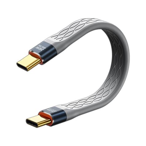 Usb4 Data Cable 40gbps Usb C To Type C Short Cable Pd 240w 8k 60hz For 3 4 15 Pro Max Ssd
