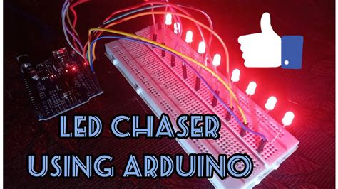 Led Chaser Using Arduino Youtube