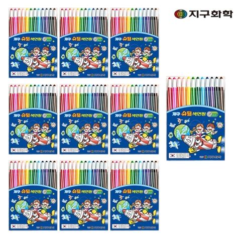 지구화학 슈퍼 색연필 12색 [10개] 에누리 가격비교