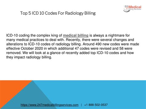 Ppt Top 5 Icd 10 Codes For Radiology Billing Powerpoint Presentation Id 10669864