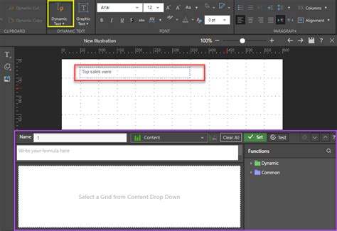 build dynamic text